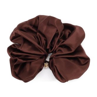 Kazar Femme, Accessoires, Brun, Taille: ONE Size Chouchou en satin avec ornement dor&eacute;