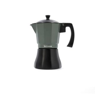 Bidasoa VERA 7605009 Kaffeemaschine, Aluminium, Gr&uuml;n, 9 Tassen