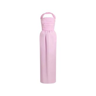 Patou Halterneck Langes Kleid - - Dresses - Damen - Rosa - S