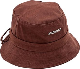 Jacquemus unisex, Accessoires, Brun, Taille: 56 CM Gadjo Bucket Hat