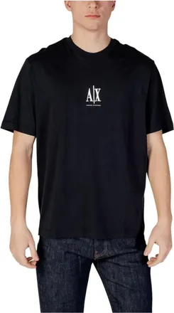 A|X Armani Exchange T-shirt &agrave; manches courtes avec logo - Homme - Tops - Bleu - Taille: XS