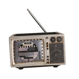 BESPORTBLE Retro Fernseher Blumentopf Aus Harz Desktop Pflanzenbeh&auml;lter Kompakt Wohnzimmer B&uuml;ro Garten Dekoration Kreativer Pflanzentopf Langlebiger Pflanzenschm