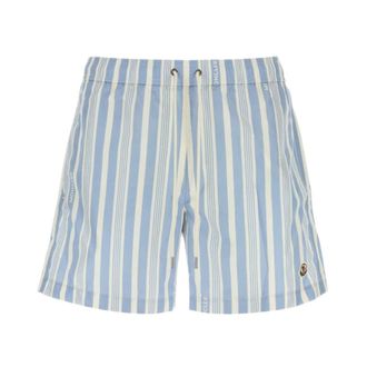 Moncler Homme, Maillots de bain, Bleu, Taille: S Short de bain ray&eacute;