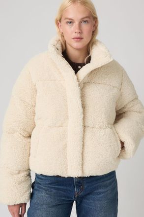 Levi's Brynn Cropped Puffer Jacket - Damen - Wei&szlig; / Wei&szlig;