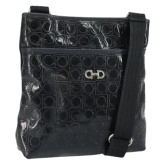 Ferragamo Pre-owned Leder-Umh&auml;ngetasche - - Pre-owned - Damen - Schwarzk - ONE SIZE