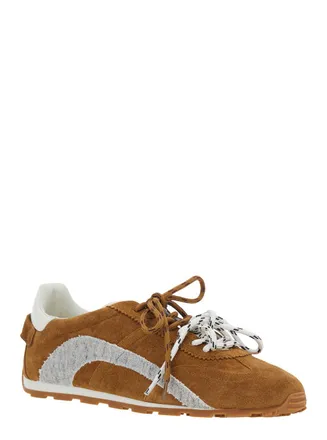 Dsquared2 Mens Sneakers Dc-642 Brown Leather Calf Trainers