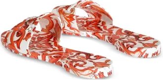 Dolce & Gabbana Maiolica Print Sandals - Red