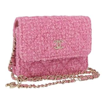 Chanel Pre-owned Canvas Mini Shoulder Bag - - Pre-owned - Damen - Rosa - ONE SIZE
