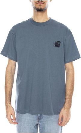 Carhartt Work in Progress Homme, Tops, Bleu, Taille: L C Logo Archive T-Shirt