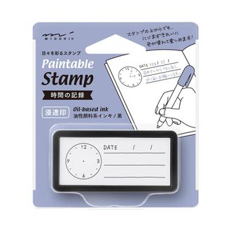 Midori DESIGNPHIL 35511006 Midori Stempel, Durchdringender Stempel, Halbzeitaufzeichnungsmuster