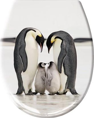 Kleine Wolke WC-Sitz JACKSONS Schwarz-Weiß mit Absenkautomatik und Easy Clean