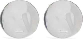 Jil Sander Ohrringe mit Scheibendetail - Silber