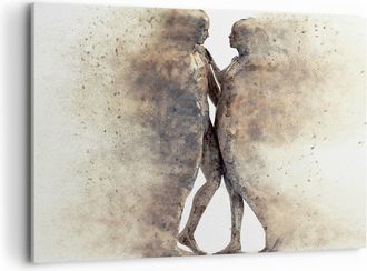 Arttor Wandbilder Dekoration Wohnzimmer Staub eine Frau ein Mann der Liebe Bilder auf Leinwand 120x80cm Leinwandbild Schlafzimmer Deko Wand Kunstdruck Art Gr