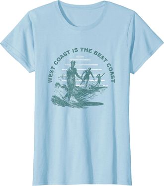Trendy Apparel West Coast Is The Best Coast Vintage Surf T-Shirt