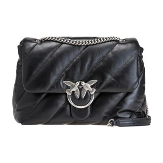 Pinko Pinko, Femme, Sacs, Noir, Taille: ONE Size Love Puff Big Bag