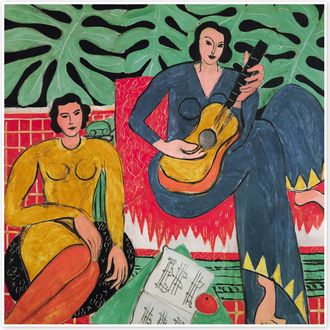 Posterlounge La Musique, 1939 Poster von Henri Matisse 100 x 100 cm Bunt Wandbilder Wanddeko