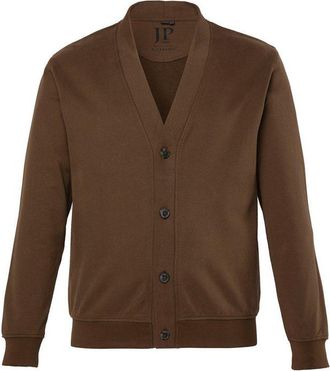 JP1880 Sweatjacke Sweatjacke V-Ausschnitt Knopfleiste bis 8 XL