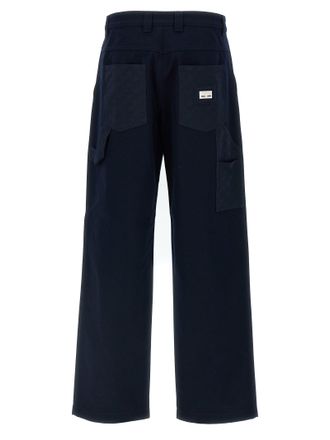 Gucci Mens Blue Cotton Casual Pants