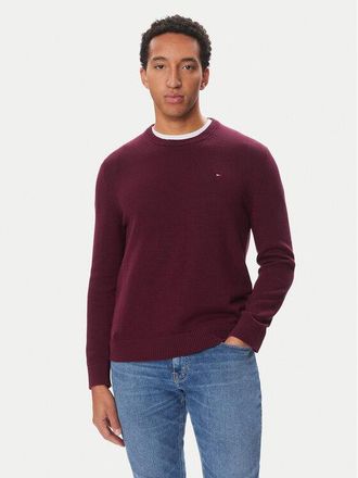 Tommy Jeans Pullover DM0DM21787 Dunkelrot Slim Fit