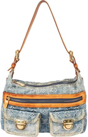 Louis Vuitton Crossbody Bags - Louis Vuitton Denim Monogram Baggy PM Shoulder Bag - Gr. unisize - in Blau - f&uuml;r Damen
