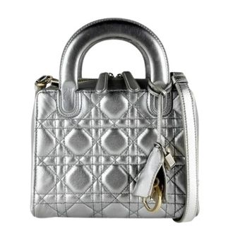 Dior Pre-owned Cuir sacs-dior - Femme - Pre-owned - Gris - Taille: ONE Size