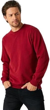 Comeor Sweat Pull Homme sans Capuche Pullover Sweatshirts (Bordeaux XL)