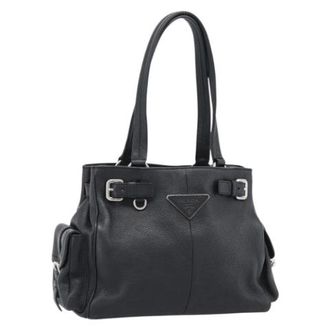Prada Pre-owned Sac Cabas Vintage - Femme - Pre-owned - Noir - Taille: ONE Size