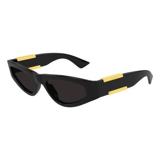 Bottega Veneta Schwarz/Graue Sonnenbrille Bv1407S - - Accessories - Damen - Schwarzk - 53 MM