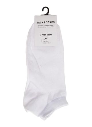 Jack & Jones Herren Sneakersocken Jjdongo Short Sock, Gr. One size, Wei&szlig;