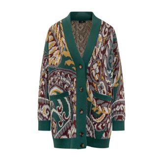 Etro Jacquard Cardigan - - Knitwear - Damen - Mehrfarbig - S