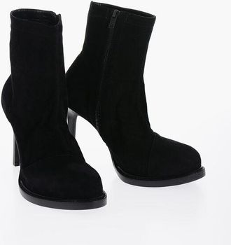 Ann Demeulemeester Suede Ankle Boots with Side Zip 10 cm size 36,5