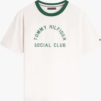 Tommy Hilfiger T-shirt imprim&eacute; &agrave; col rond en coton
