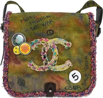 Chanel 2015-2016 graffiti shoulder bag - Gr&uuml;n