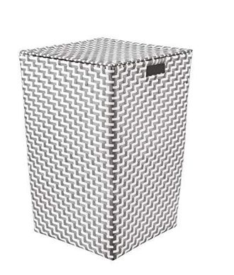 Kleine Wolke Kleine 8406 Wolke Cubic Wäschebox, 1 Polypropylen, Platin, 35x55 cm