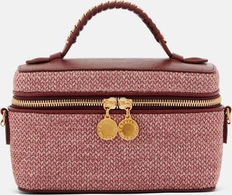 Stella McCartney Kosmetiketui Falabella mit Raffia-Effekt