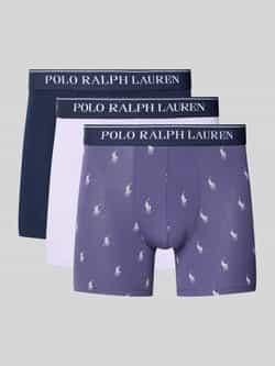 Ralph Lauren Boxershorts mit elastischem Logo-Bund im 3er-Pack