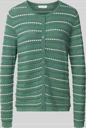 Christian Berg Regular Fit Jacke aus reiner Baumwolle in Strick-Optik