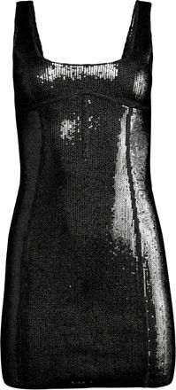 Fleur du Mal robe courte &agrave; sequins - Noir
