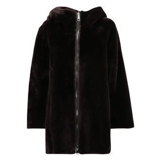 Suprema Shearling Coat - - Coats - Damen - Braun - XS