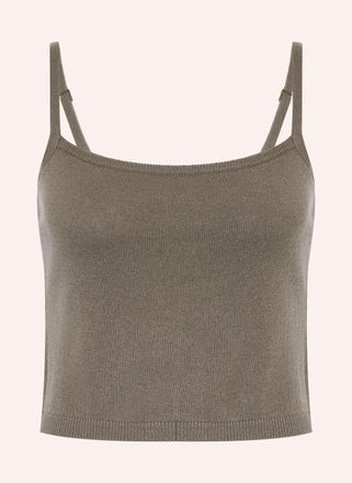 SIMKHAI Simkhai Cropped-Stricktop Vance Aus Cashmere gruen