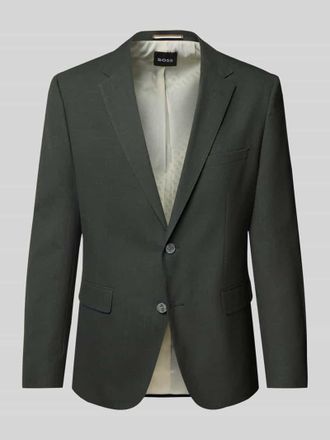 HUGO BOSS Slim Fit 2-Knopf-Sakko aus Schurwoll-Mix mit Leinen-Anteil Modell Jasper