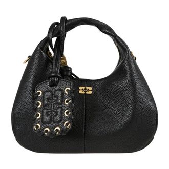Ganni Femme, Sacs, Noir, Taille: ONE Size Mini Sac Hobo