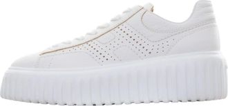 Hogan Femme, Chaussures, Blanc, Taille: 35 EU H-Stripes Baskets