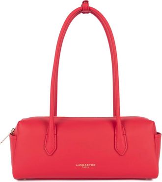 Lancaster Femme, Sacs, Rouge, Taille: ONE Size Donna Cube Shoulder Bag