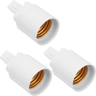 Hemobllo 3er - Set G23 zu E27/E26/E14 Lampenfassungswandler, Flexibler & Stabiler Adapter f&uuml;r Beleuchtungselemente, Einfache Installation 2 - Stifts Lampenfuss