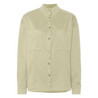 Forte_Forte Peached Cotton Twill Collar Shirt - - Blouses & Shirts - Damen - Gr&uuml;n - M