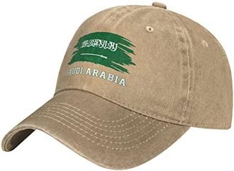 Generic Baseball Casquette Drapeau Saoudien Arabie Saoudite Denim Respirante Casquette De Baseball L&eacute;ger Anti-Soleil Cap pour P&ecirc;che Festivals Ext&eacute;rieur