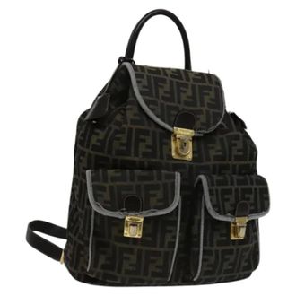 Fendi Pre-owned Toile sacs-dos - Femme - Pre-owned - Brun - Taille: ONE Size