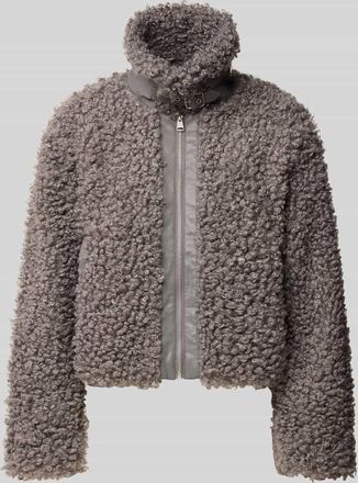 Only Teddyjacke mit hohem Kragenmodell