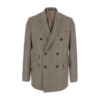 Emporio Armani Zweireihiger Blazer - - Suits - Herren - Mehrfarbig - L
